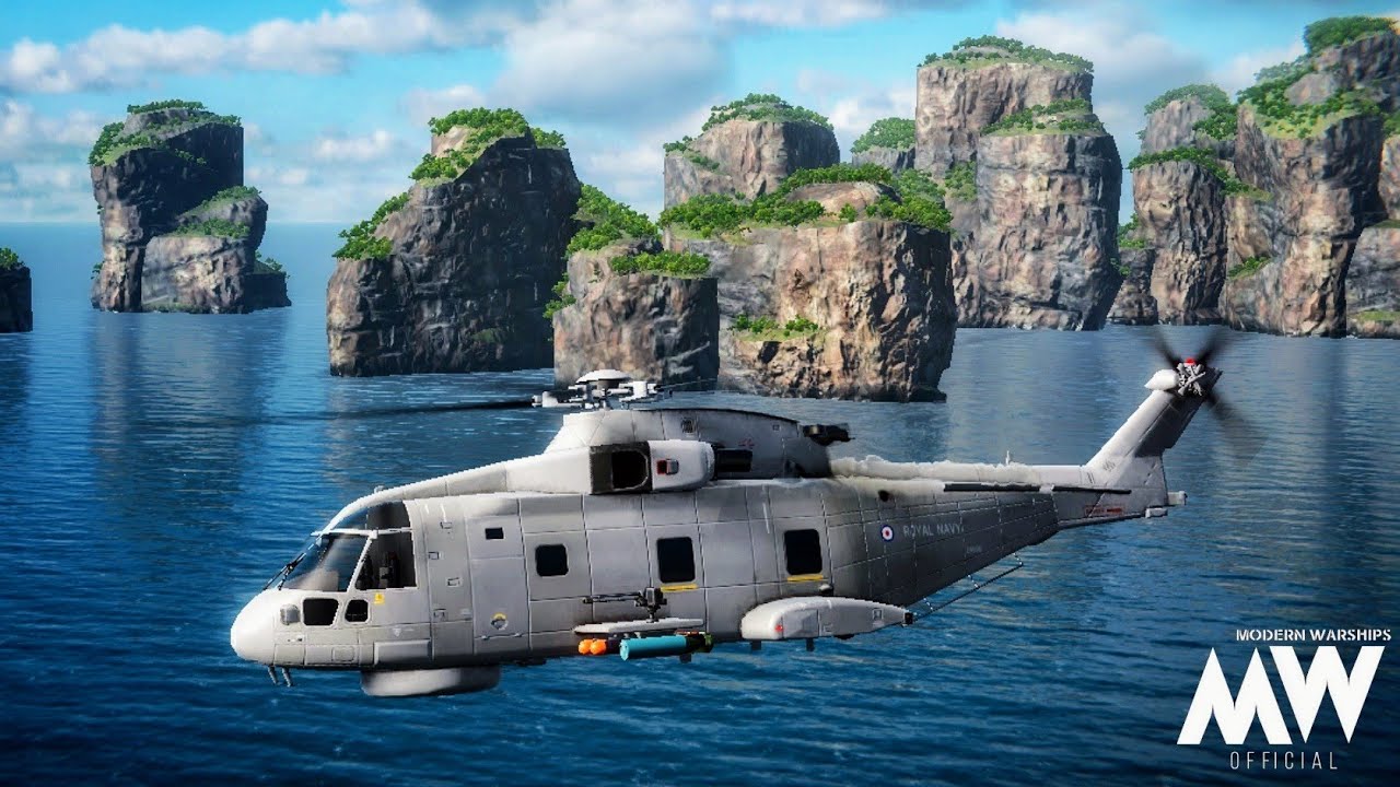 Merlin HM2 - new helicopter torpedo just osm, total damage test ...