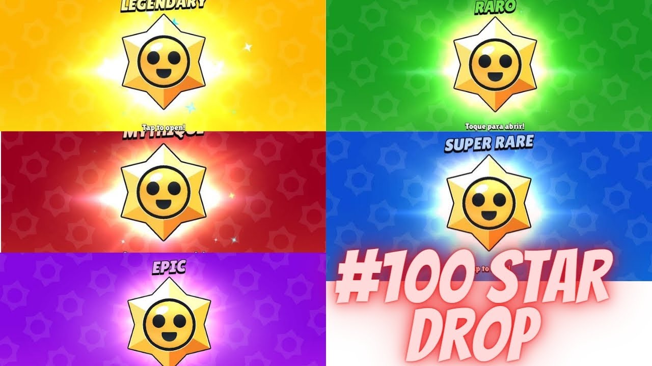 100 STAR DROPS - BRAWL STARS #100STARRDROPS #part3 - YouTube