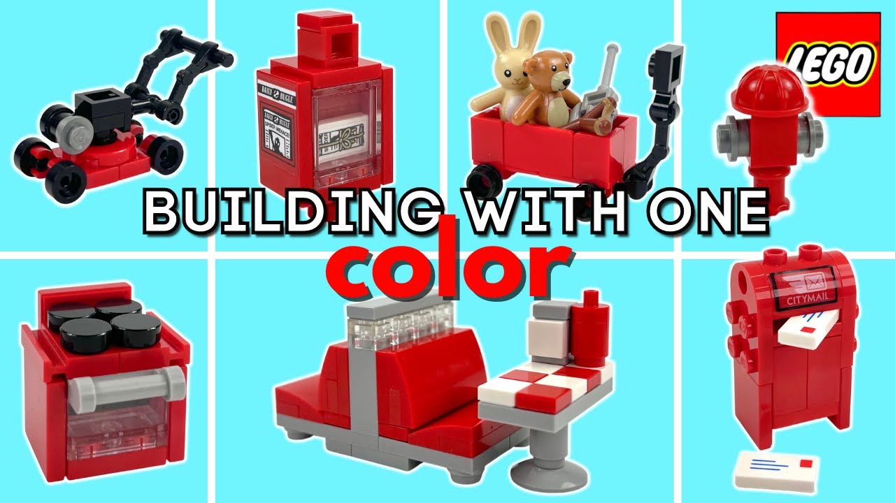 7 Quick LEGO Ideas to Build Using RED - YouTube