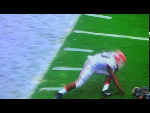 Nick Chubb UGA-Tennessee knee injury - YouTube