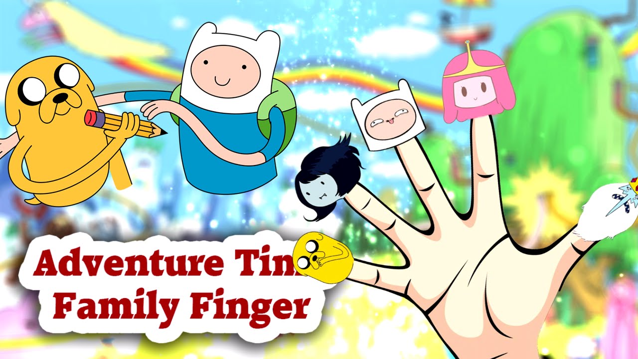 adventure time Finger Family Nursery Rhymes for Kids - YouTube