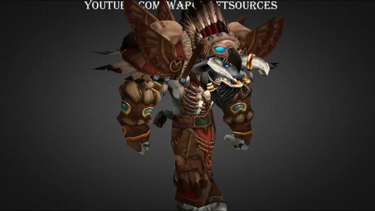 Tauren Druid Tier 6 armor set - T6 - Thunderheart Regalia / Raiment / Harness - YouTube