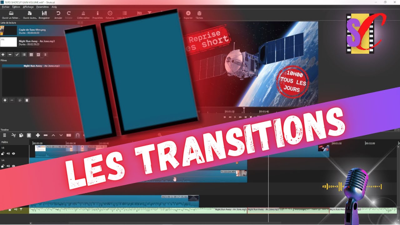 TUTO SHOTCUT : apprendre à faire des transitions - YouTube