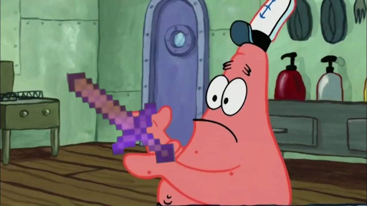 Patrick that's an Enchanted Wooden Sword - YouTube