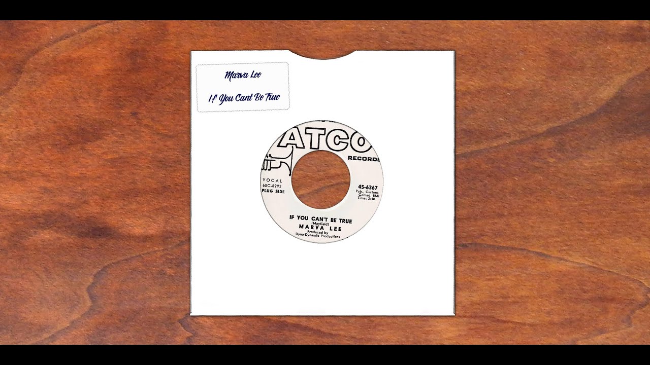 Marva Lee - If You Can't Be True - YouTube