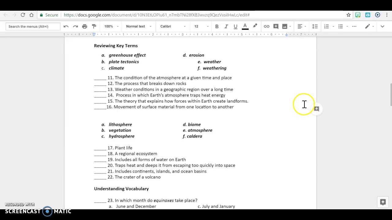Unit 1 Vocab Quiz - YouTube