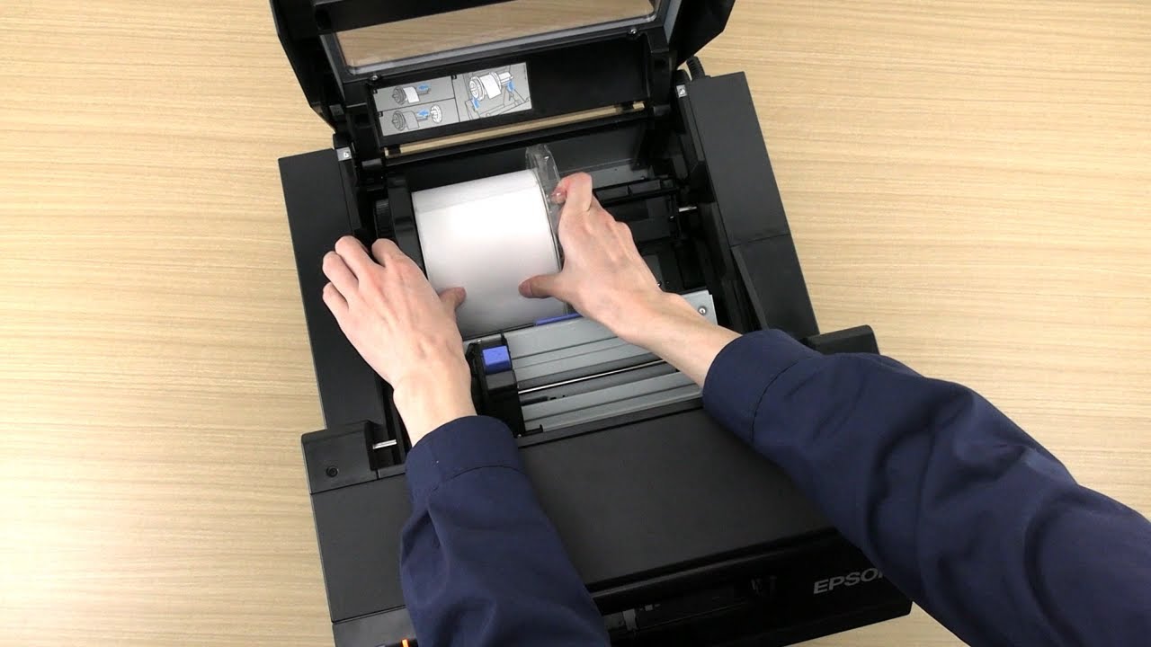 Loading Roll Paper in the Printer (CW-C6000/CW-C6500 Auto Cutter Model ...