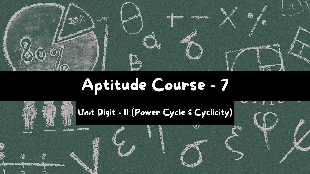 Unit Digit -II | Power Cycle & Cyclicity - YouTube