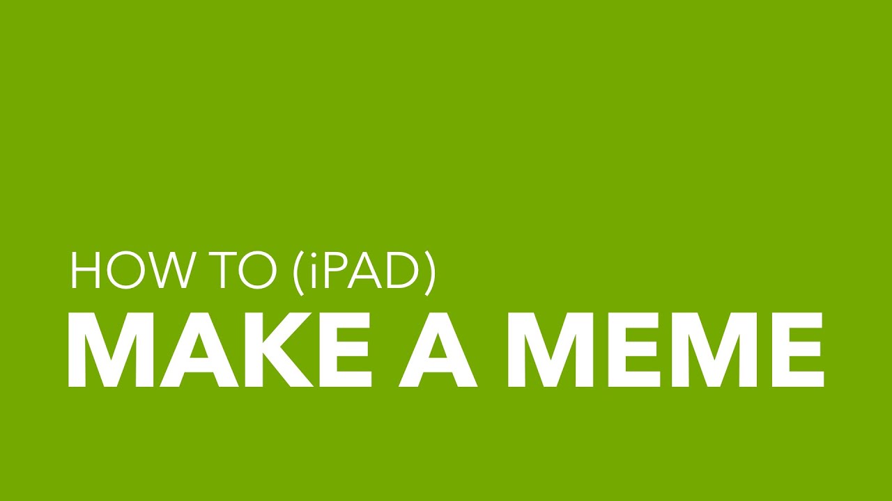 How to make memes in Affinity Photo (iPad Tutorial) - Create your own ...