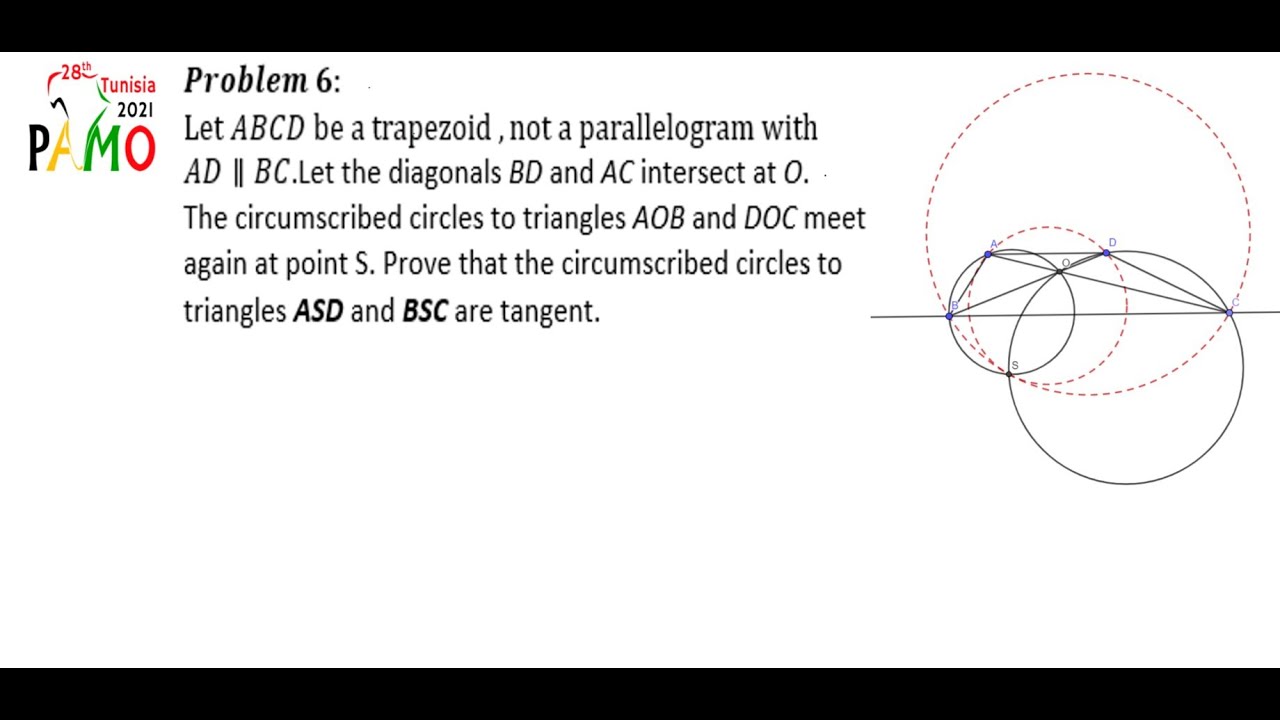 Pan African Maths Olympiad 2021 Problem 6- Tangent Circles - YouTube