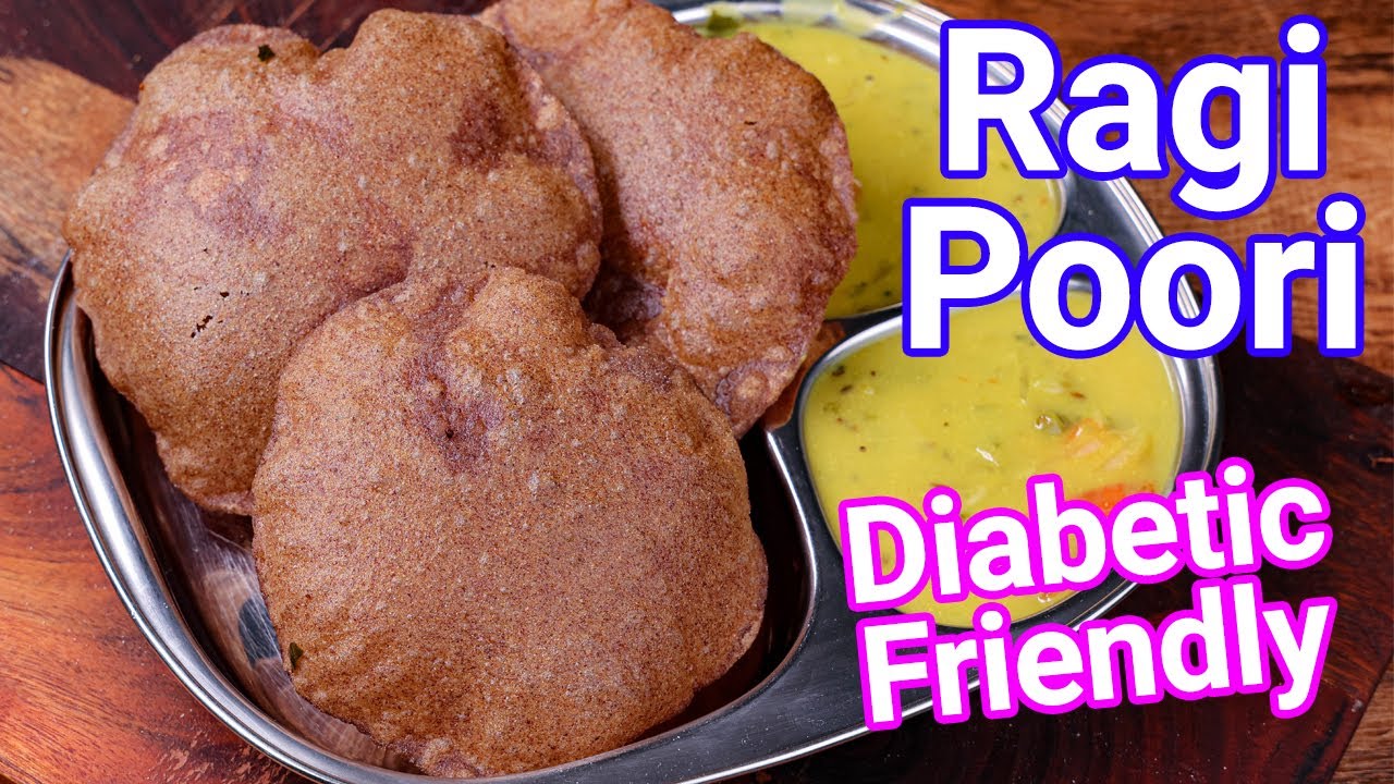 Ragi Poori Recipe with Special Chutney - Diabetic Friendly Bread Recipe ...