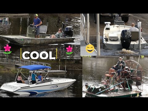 Strange Looking Little Boat - Big Boat Blasting Water - YouTube