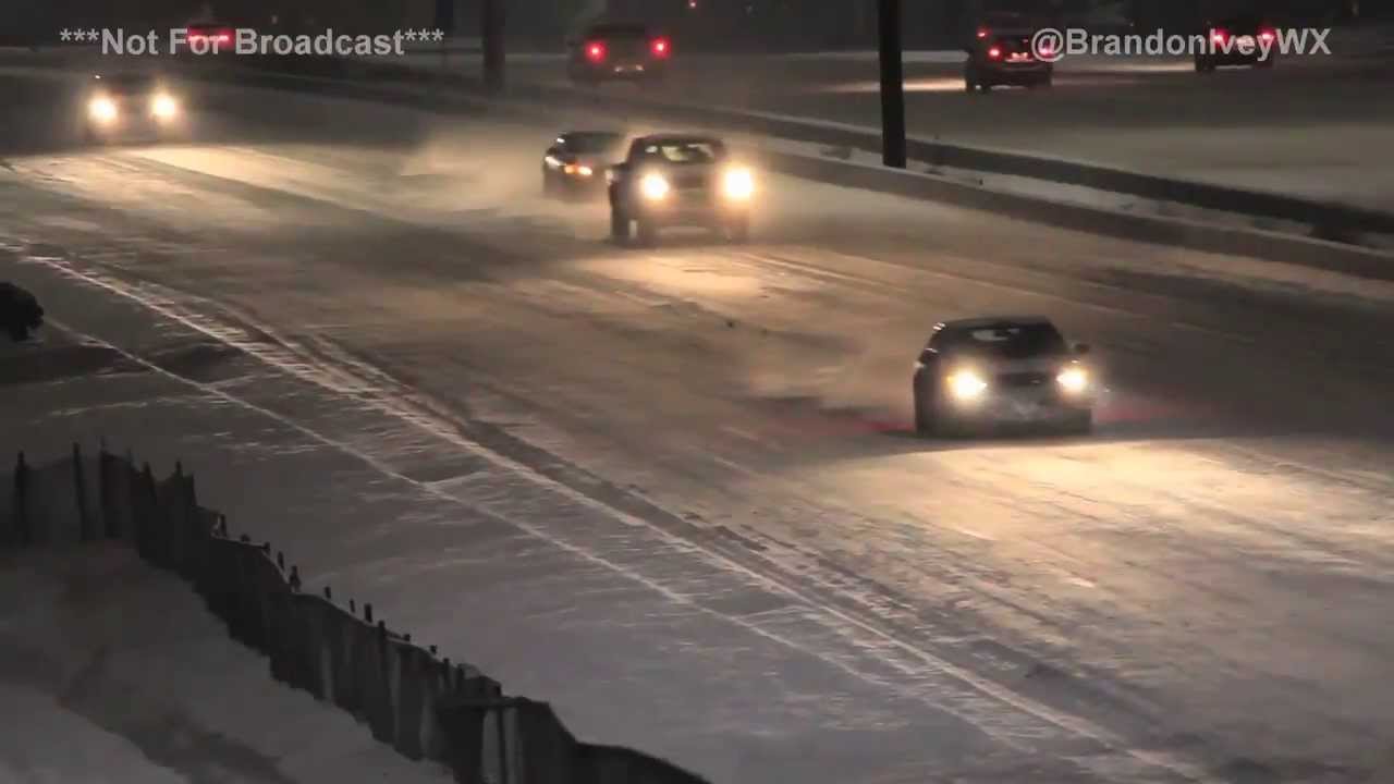 December 21st. 2013 Wichita, Kansas Snow - YouTube