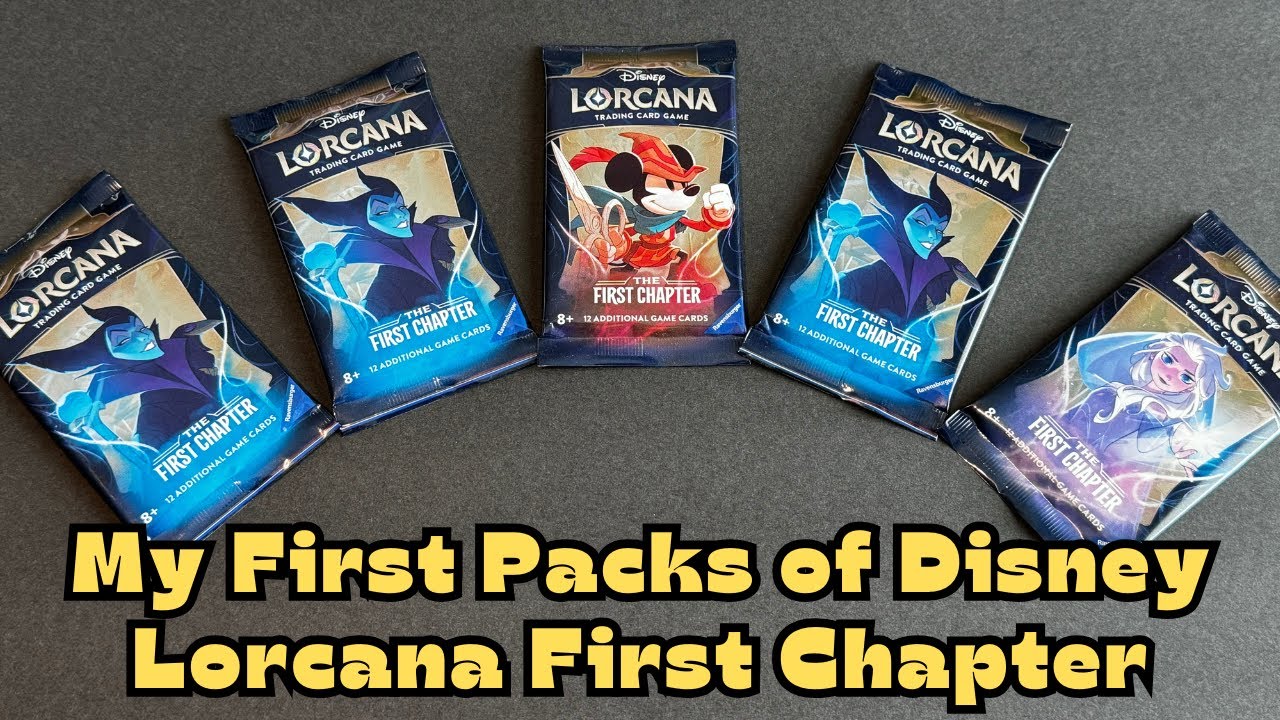 My First Packs of Disney Lorcana First Chapter - YouTube