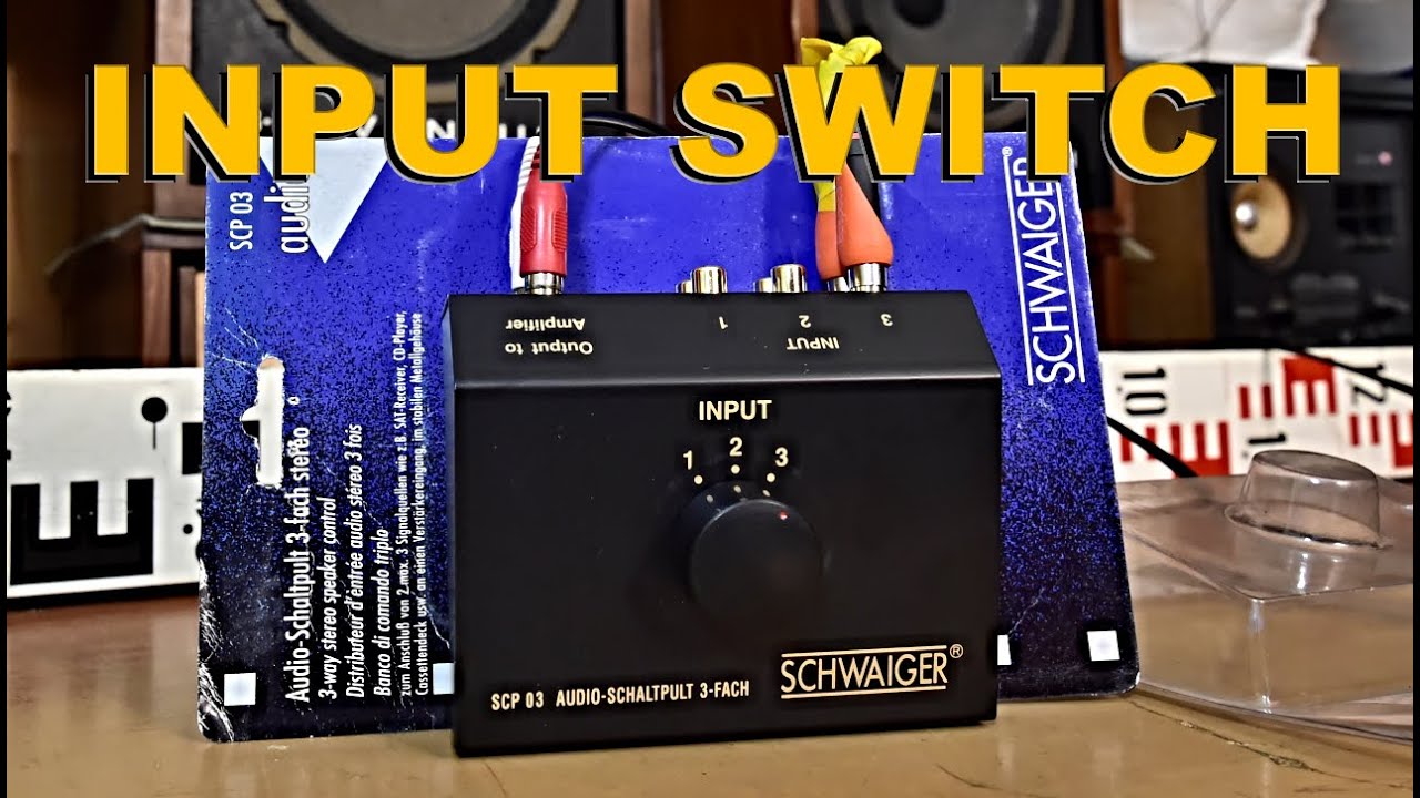 SCHWAIGER SCP 03 Audio-Schaltpult 3-Fach Input Selector Switch Box 3 ...