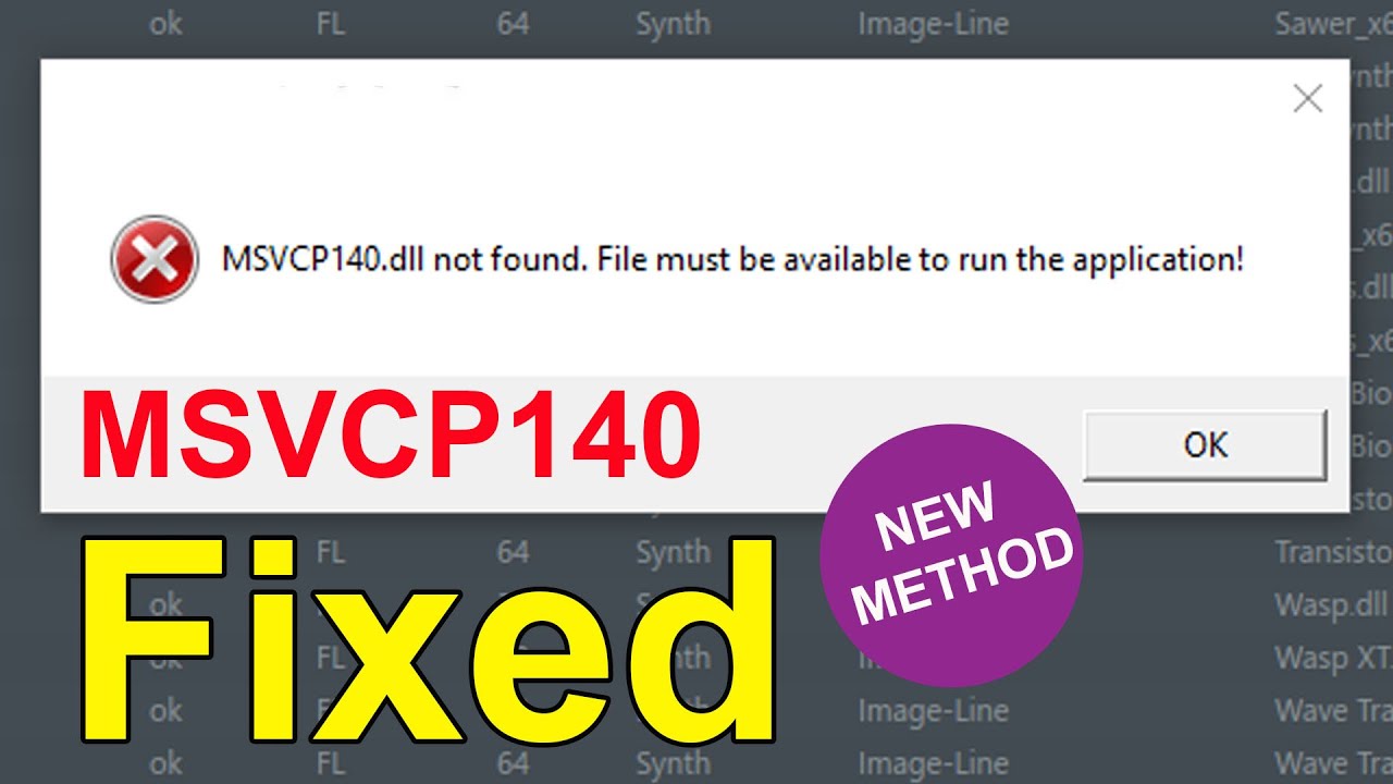 How To Fix msvcp140.dll Missing Error in Windows 10/8/7 - New Method ...
