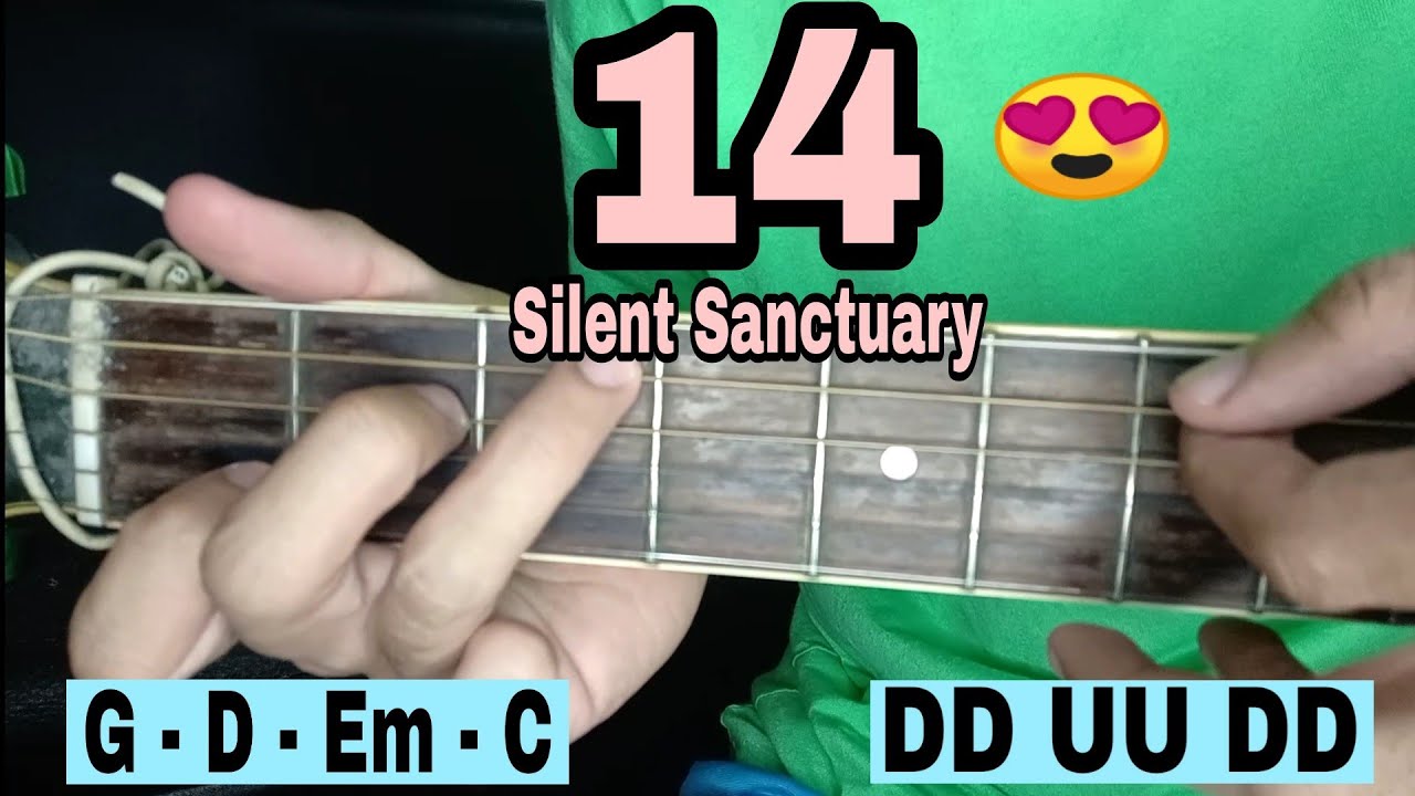 14 Guitar Tutorial - Silent Sanctuary (EASY CHORDS) - YouTube