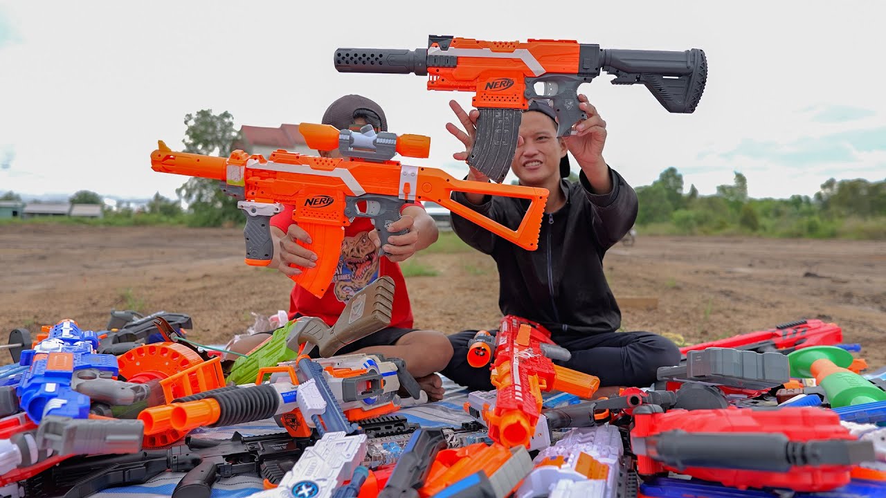 NERF WAR GUN COLLECTION BỘ SƯU TẬP SÚNG 9 - YouTube
