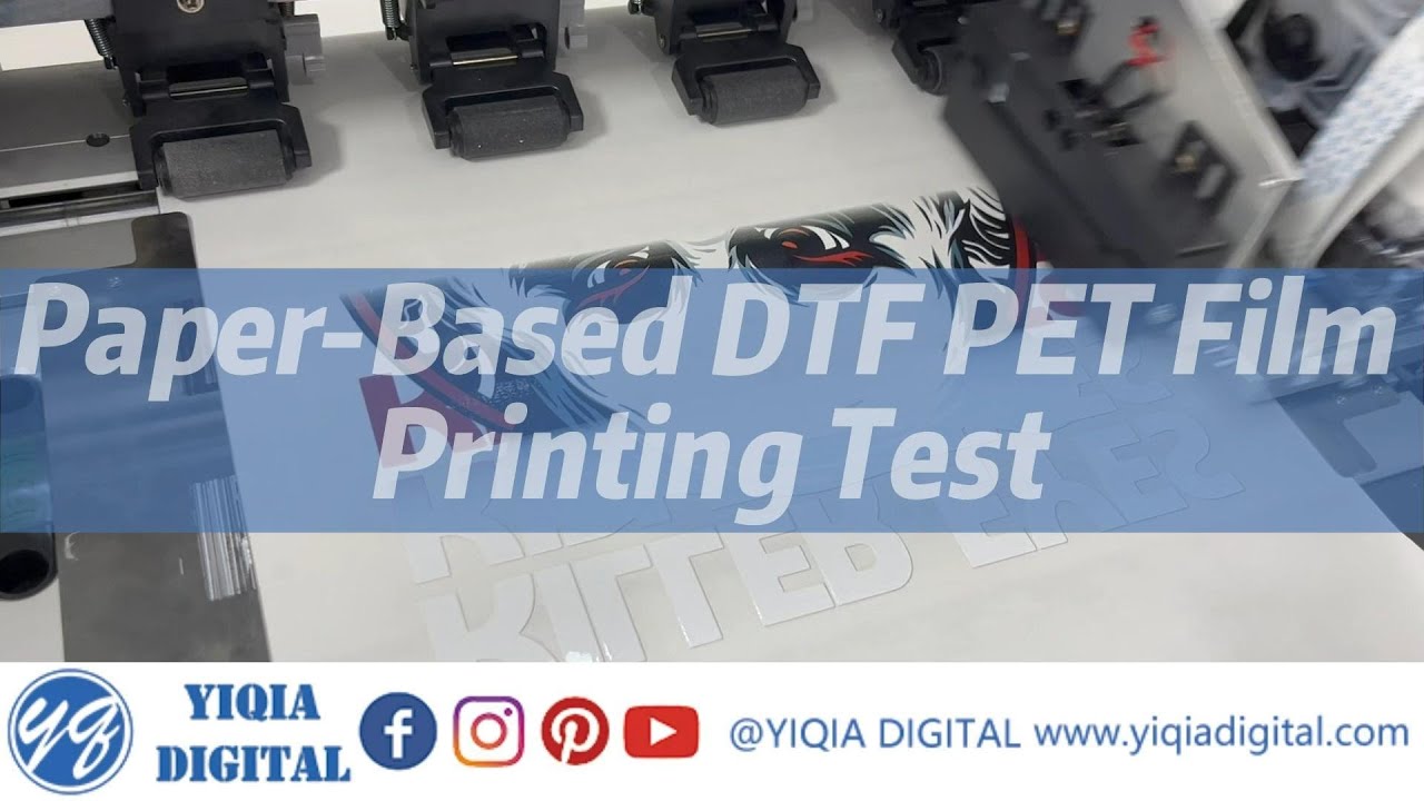 Paper Based DTF PET Film Printing Test - YouTube