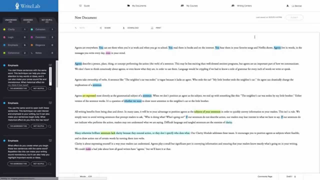WriteLab How it Works: Create a Document - YouTube