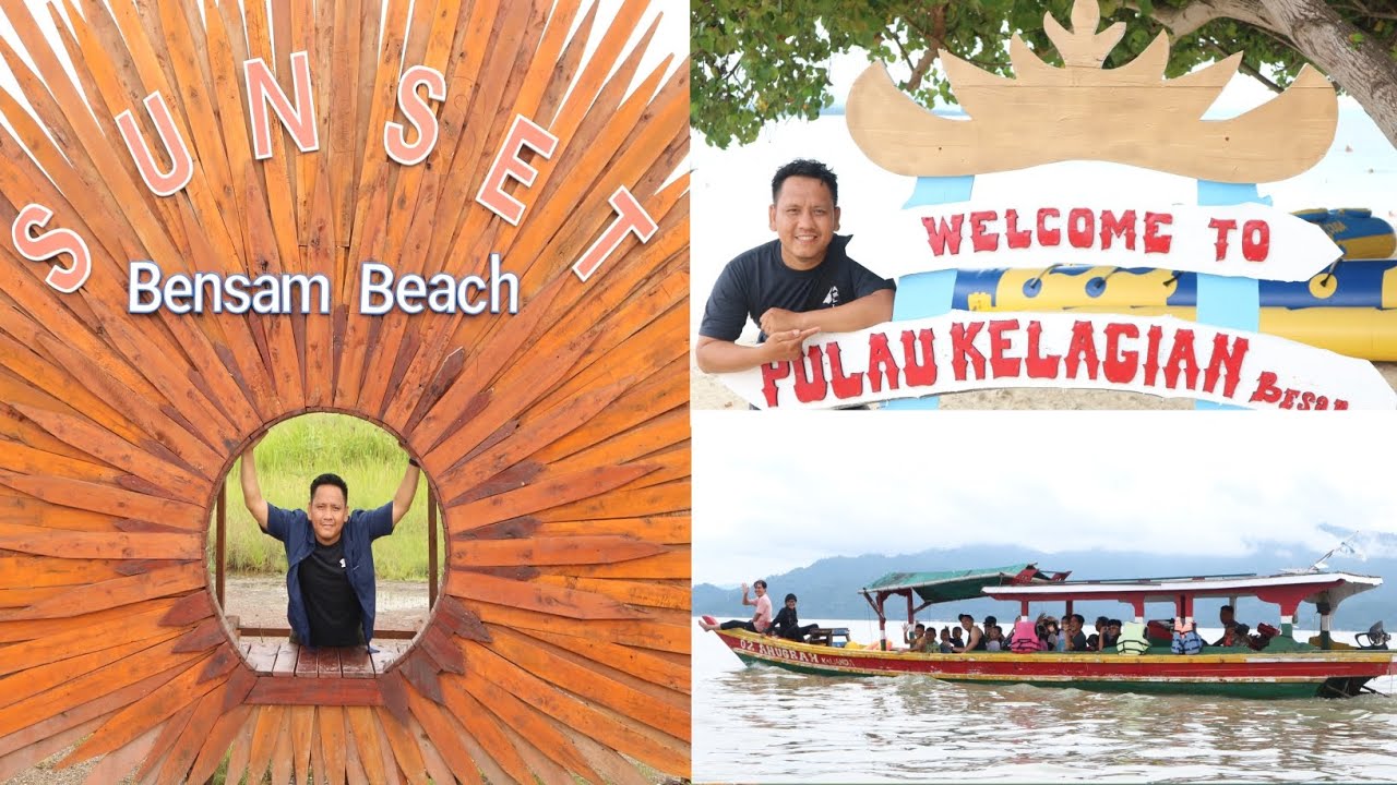 menikmati pantai bensam lalu menyebrang ke pulau kelagian|ke indahan ...