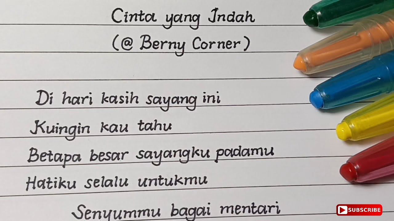 Tulisan Tangan Bagus, Rapi, Indah dan Bersih | Puisi Valentine Romantis ...