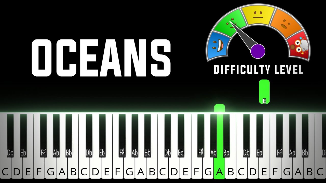 Oceans (Where Feet May Fail) - Hillsong UNITED | EASY MEDIUM Piano ...