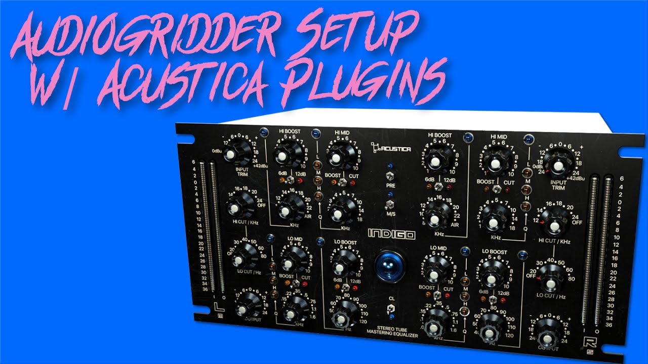 AudioGridder setup with Acustica Plugins - YouTube