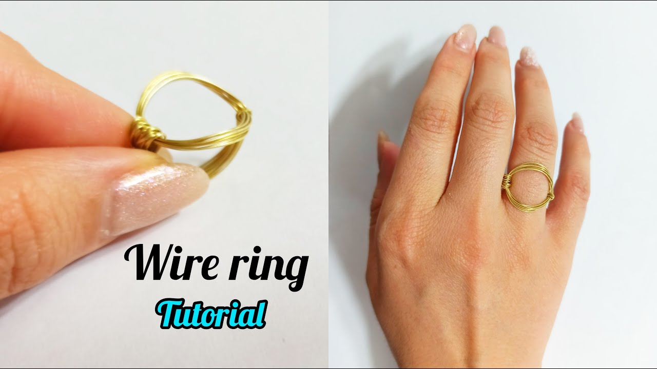 Easiest wire Ring ever 🤩- wire Ring Tutorial with just one wire size ...