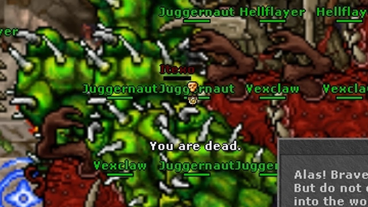 Juggernaut trap in winter test server 2018 - Tibia - YouTube