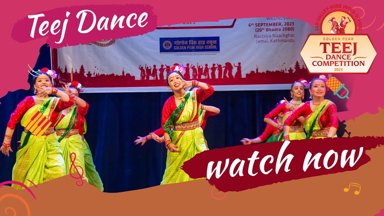 Golden Teej Dance 2080: Riviera International Academy (Code 29) || Teej 2080 - YouTube