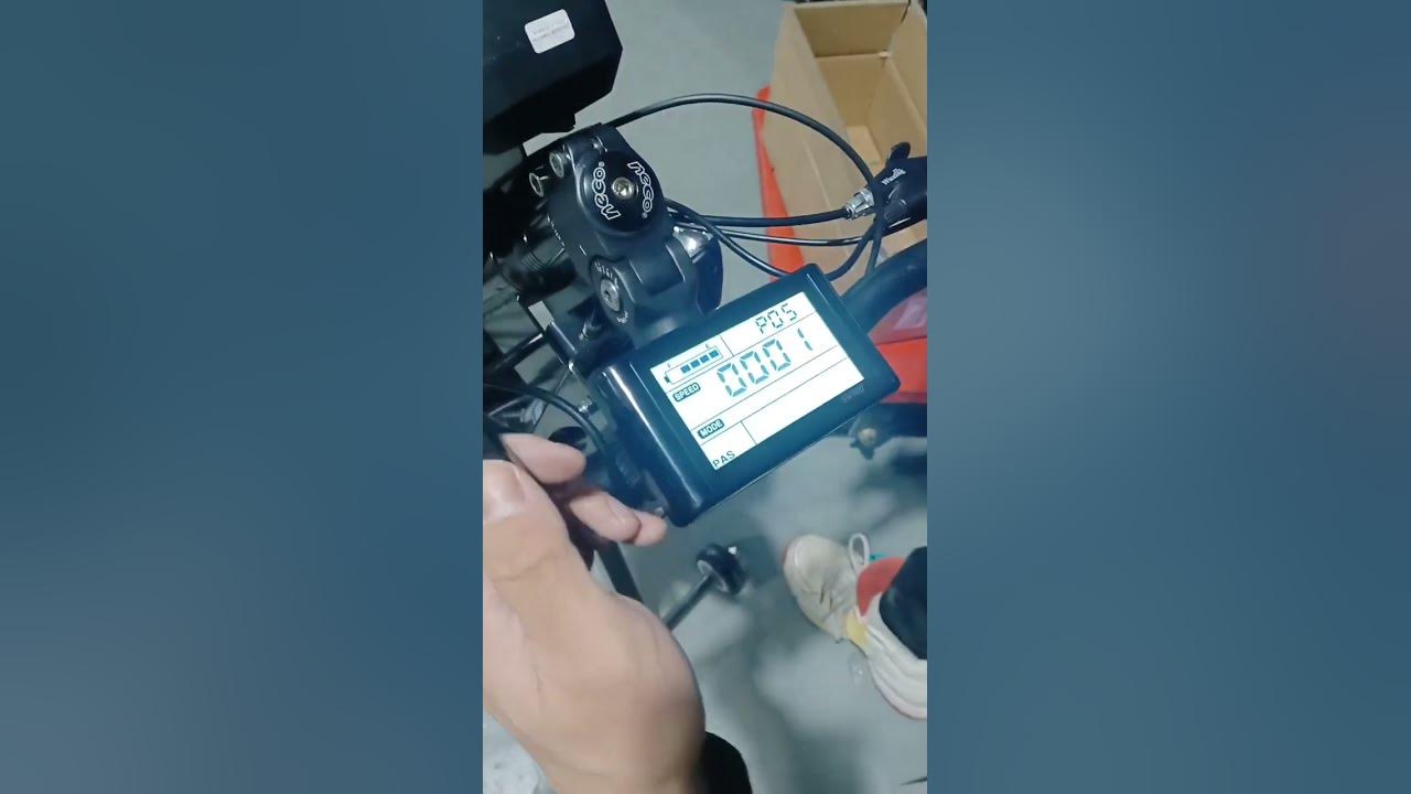 How to setup the SW900 LCD display for electric handcycle - YouTube