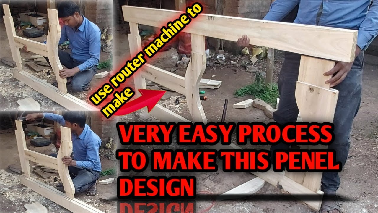 Making wooden door penel palla//Door frame carpentery - YouTube