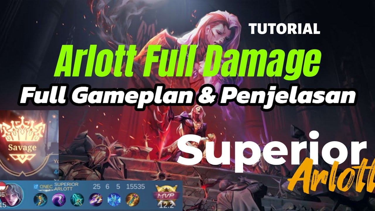 TUTORIAL ARLOTT FULL DAMAGE TERBARU 2024 - YouTube
