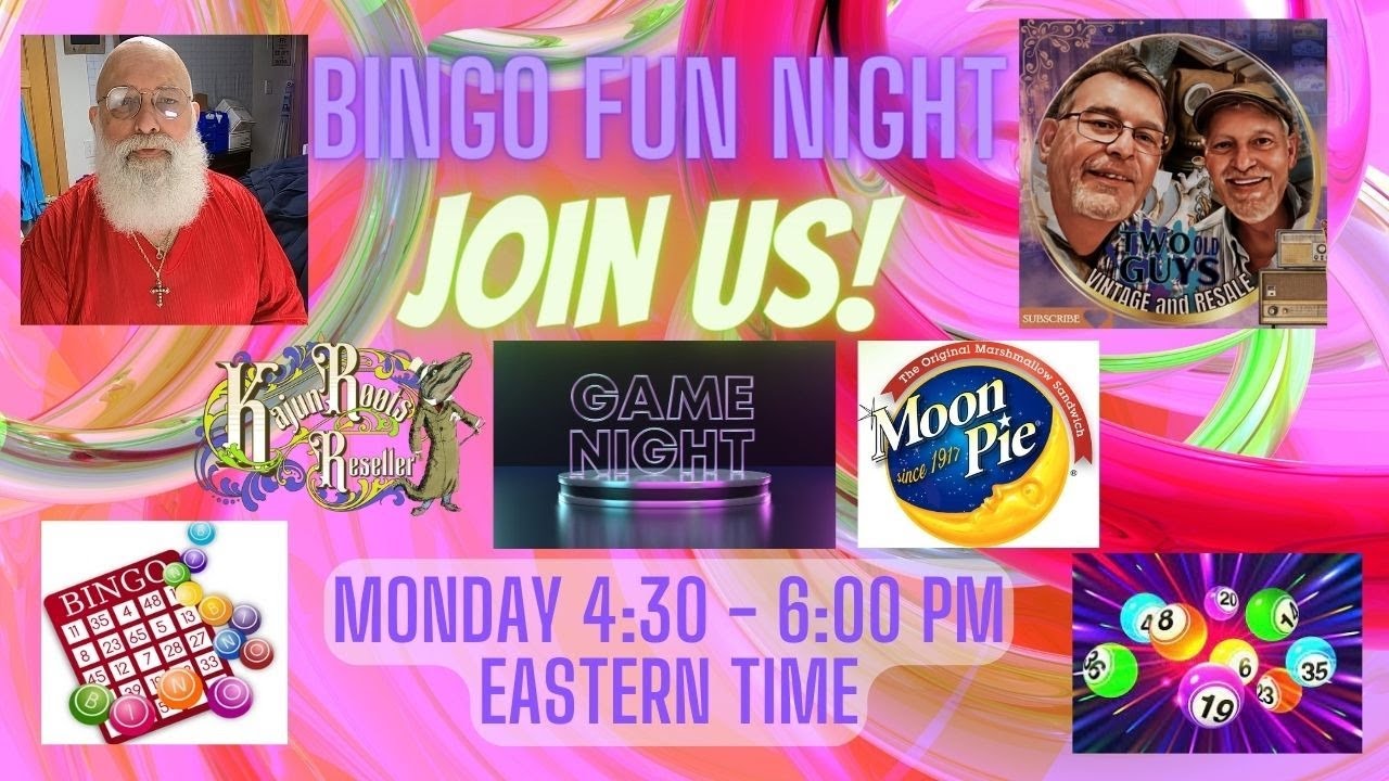 Monday Night Fun Night BINGO ~ Jan 22, 2024 - YouTube