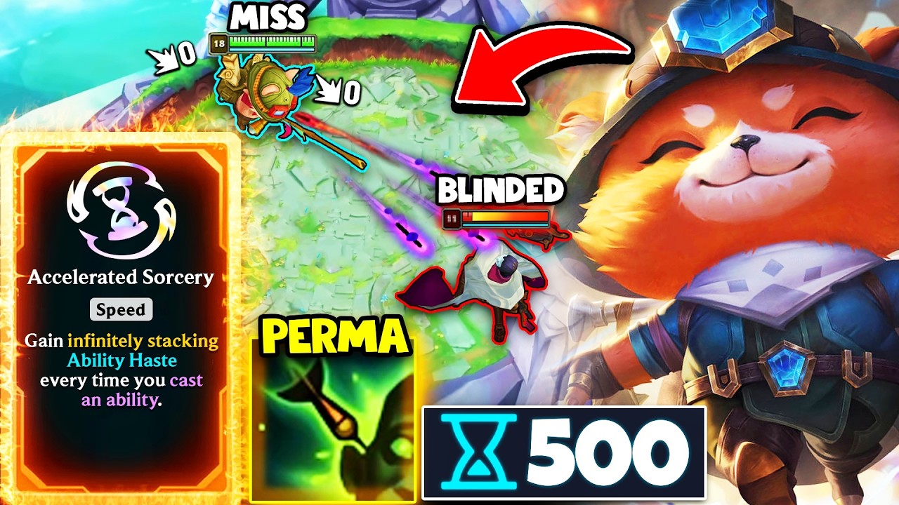 PERMA BLIND TEEMO IS 100% HILARIOUS!! (500 ABILITY HASTE) - YouTube