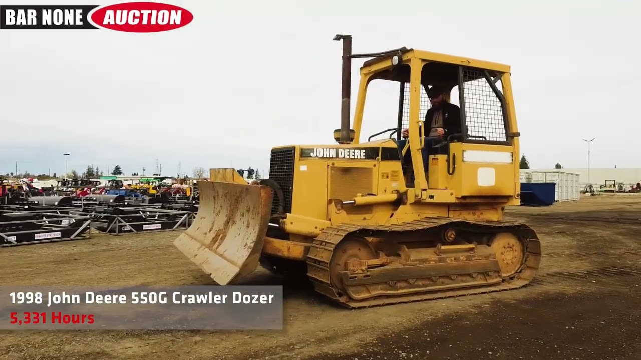 1998 John Deere 550G Crawler Dozer - YouTube