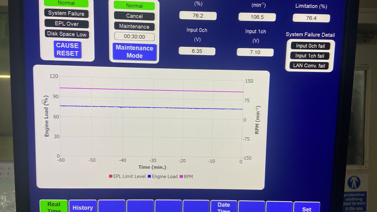 Main engine power limitation system #ME #EPL #MAN - YouTube