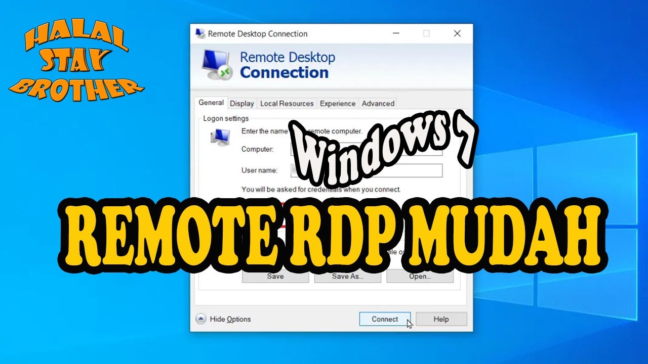 Cara Remote RDP (Buka Aplikasi Remote Desktop Connetion) windows 7 ...