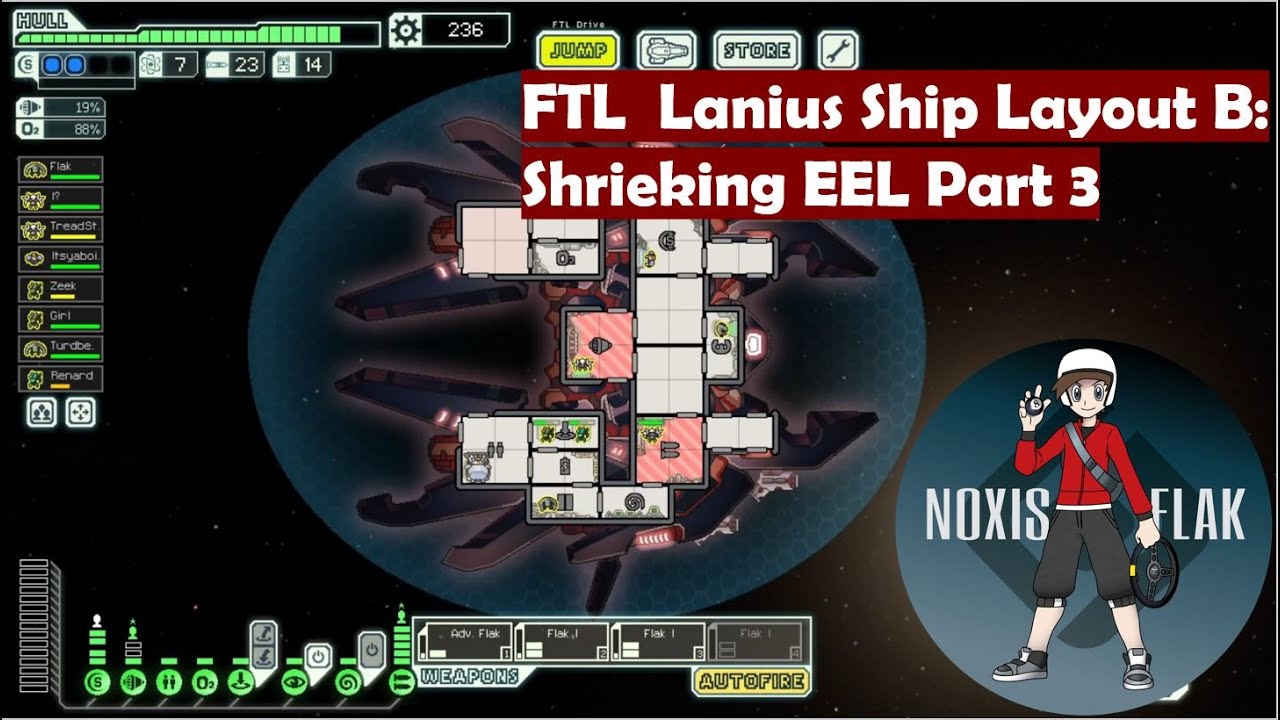 FTL: Faster than light Lanius Ship Layout B: The Shrieking EEL part 3 ...