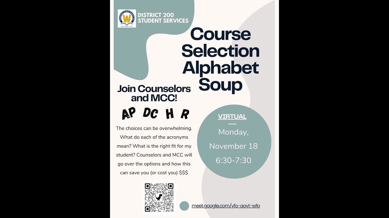 Course Selection: Alphabet Soup - YouTube