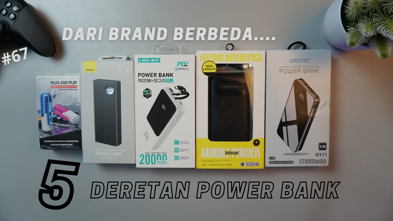 Review 5 Deretan Powerbank yang Channel ini punya ! - YouTube