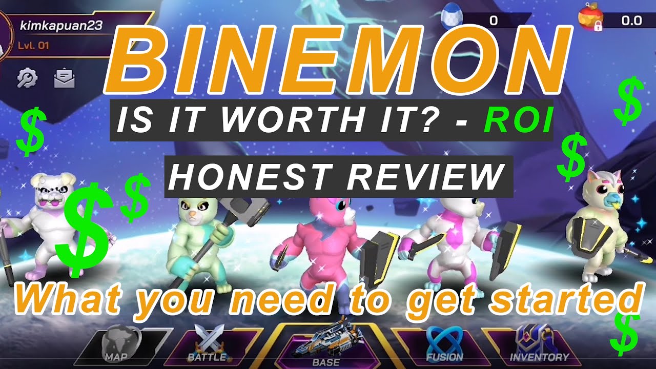 Binemon NFT Gameplay + ROI - Is it woth it? - English Review - YouTube