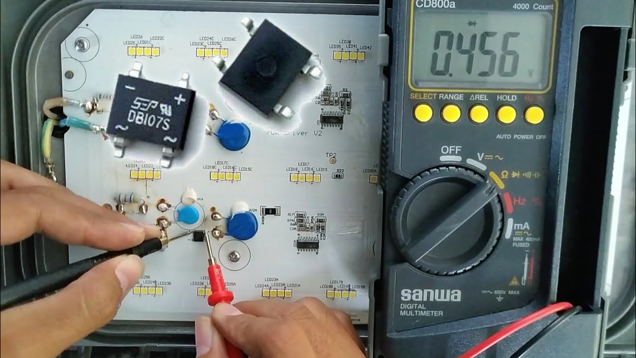 Cara cek dioda bridge SMD - YouTube
