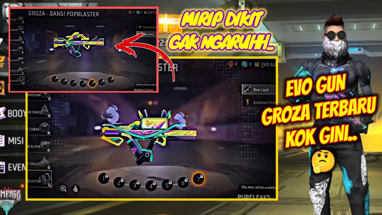 SKIN EVOGUN GROZA TERBARU TAPI MIRIP SKIN GAME SEBELAH 😳 - YouTube