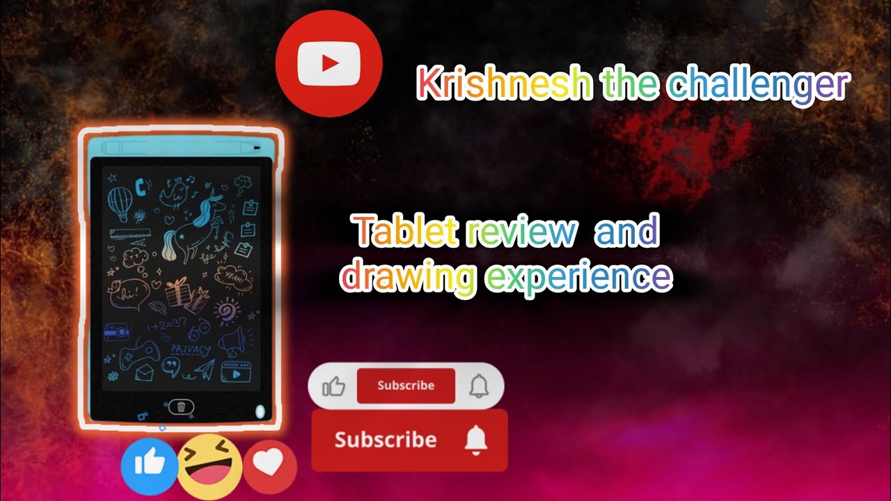 Lcd tablet review in tamil | Krishnesh the challenger - YouTube