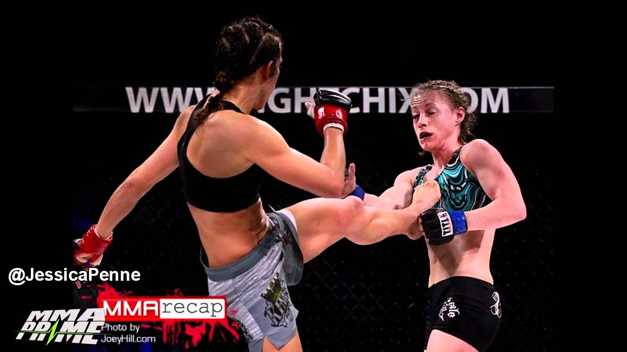 Invicta WMMA Jessica Penne vs Lisa Ward Post Fight Bloody TKO - YouTube