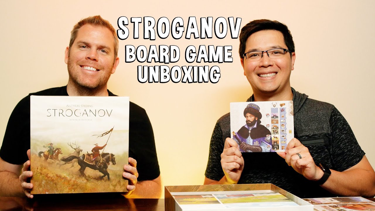 Unboxing Stroganov - Siberia Exploration Board Game - YouTube