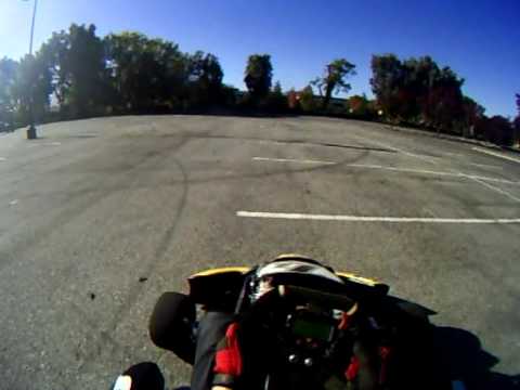 Trackmagic 125cc shifter kart messing around in a parking lot - YouTube