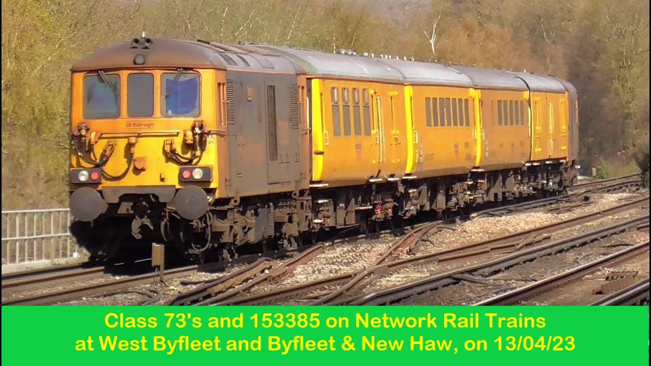 Class 73 ED's and 153385 on Network Rail Trains at West Byfleet and ...